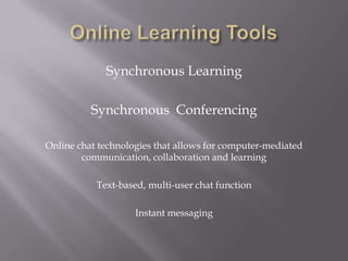 Online learning tools power point | PPT