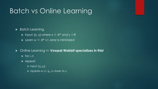 Online Learning Tricks with Vowpal Wabbit | PPT