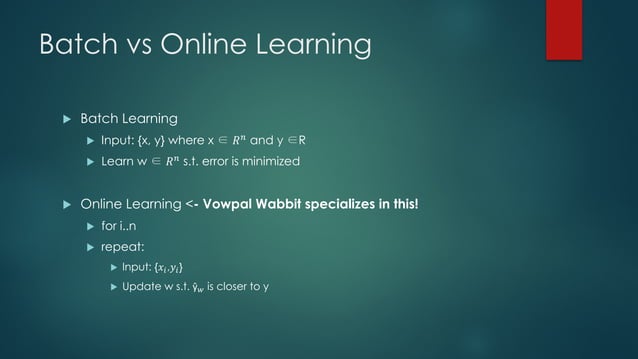 Online Learning Tricks with Vowpal Wabbit | PPT