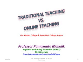 Online learning vs. traditional learning | PDF