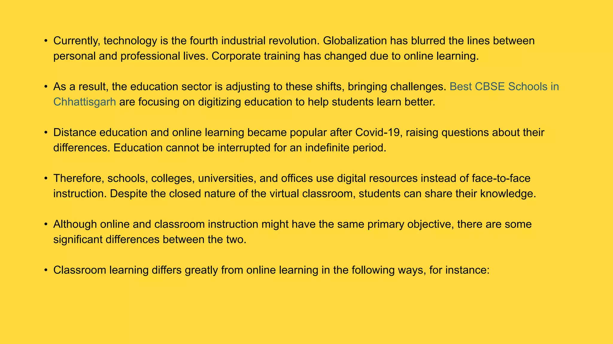 Online learning vs class room learning ppt | PPTX