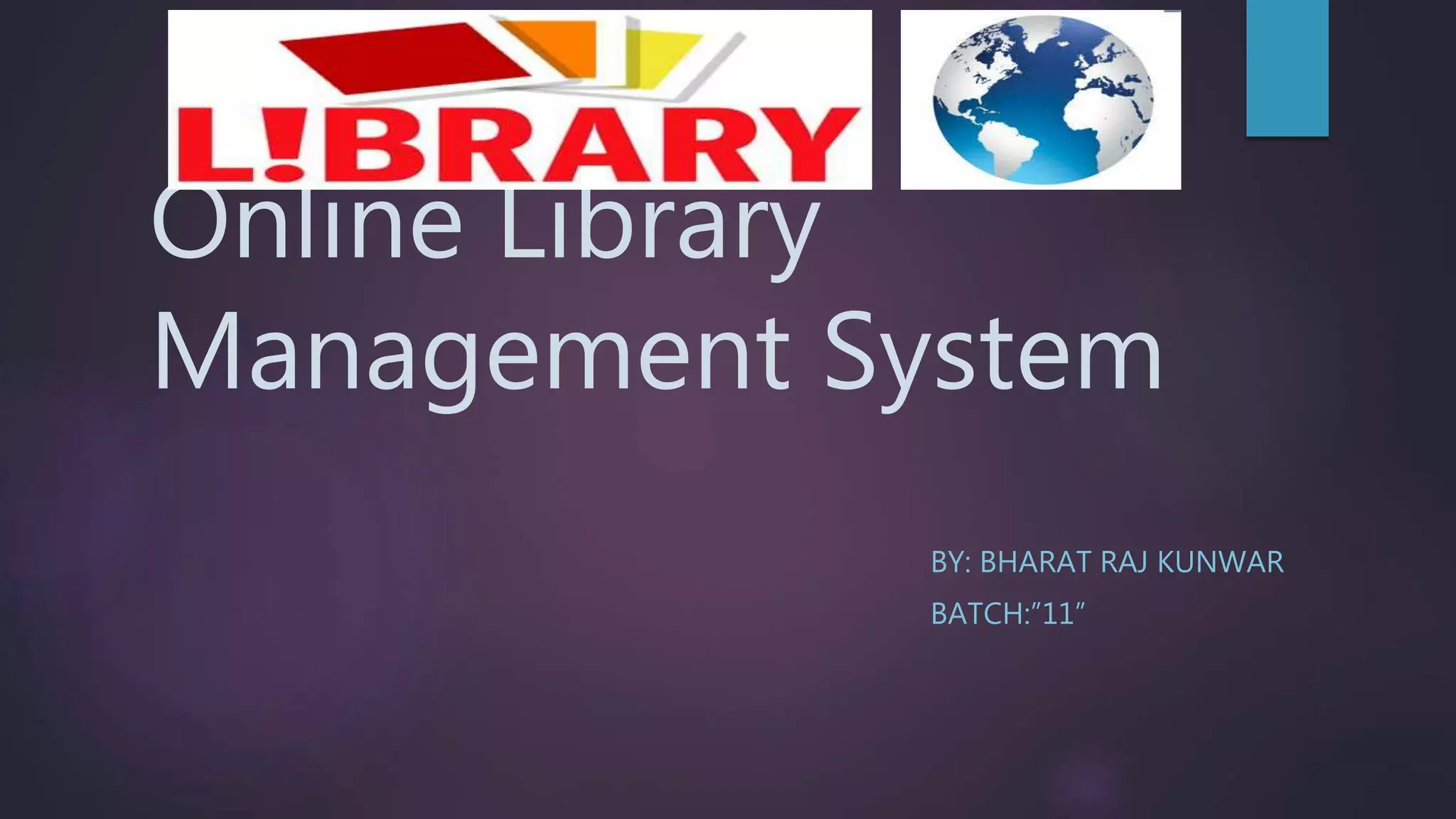 Online library management system | PPTX