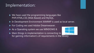 Online library management system | PPTX