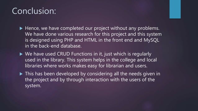 Online library management system | PPTX | Databases | Computer Software and Applications