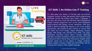 Online live IT courses in India by ICT Skills.pdf