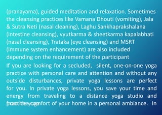 Online Live Personal Yoga Training at Home | PPT