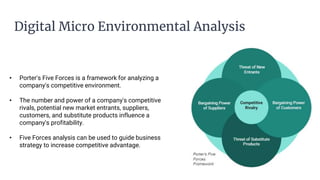 Online macro environment, The digital marketing environment | PPTX