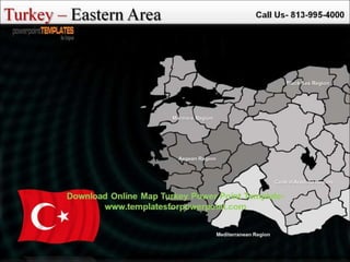 Editable Map Turkey Powerpoint Template | PPTX