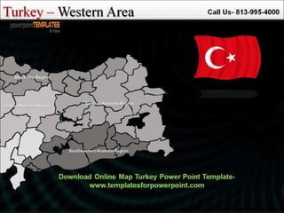 Editable Map Turkey Powerpoint Template | PPTX