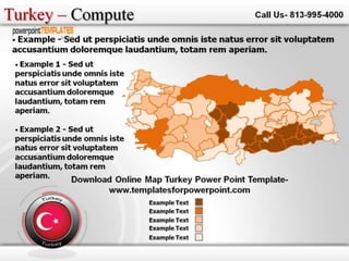 Editable Map Turkey Powerpoint Template | PPTX