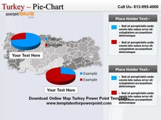 Editable Map Turkey Powerpoint Template | PPT