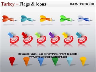 Editable Map Turkey Powerpoint Template | PPTX