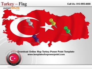 Editable Map Turkey Powerpoint Template | PPTX