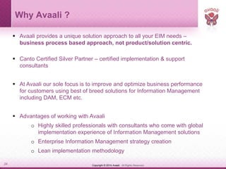 Avaali Solutions-Digital Asset Management Solution | PDF