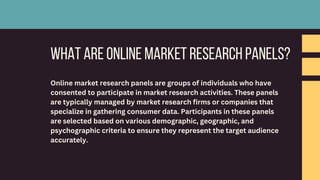 Online Market Research Panels A Comprehensive Guide (1).pdf | Business ...