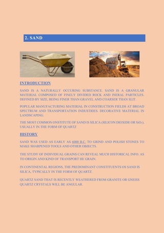 Online market survey on sand, cement and aggregates | PDF