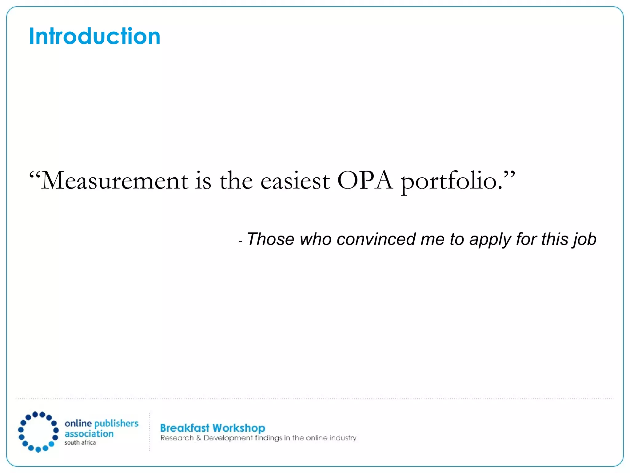 Audience Measurement: Nielsen Online vs Google Analytics | PPT