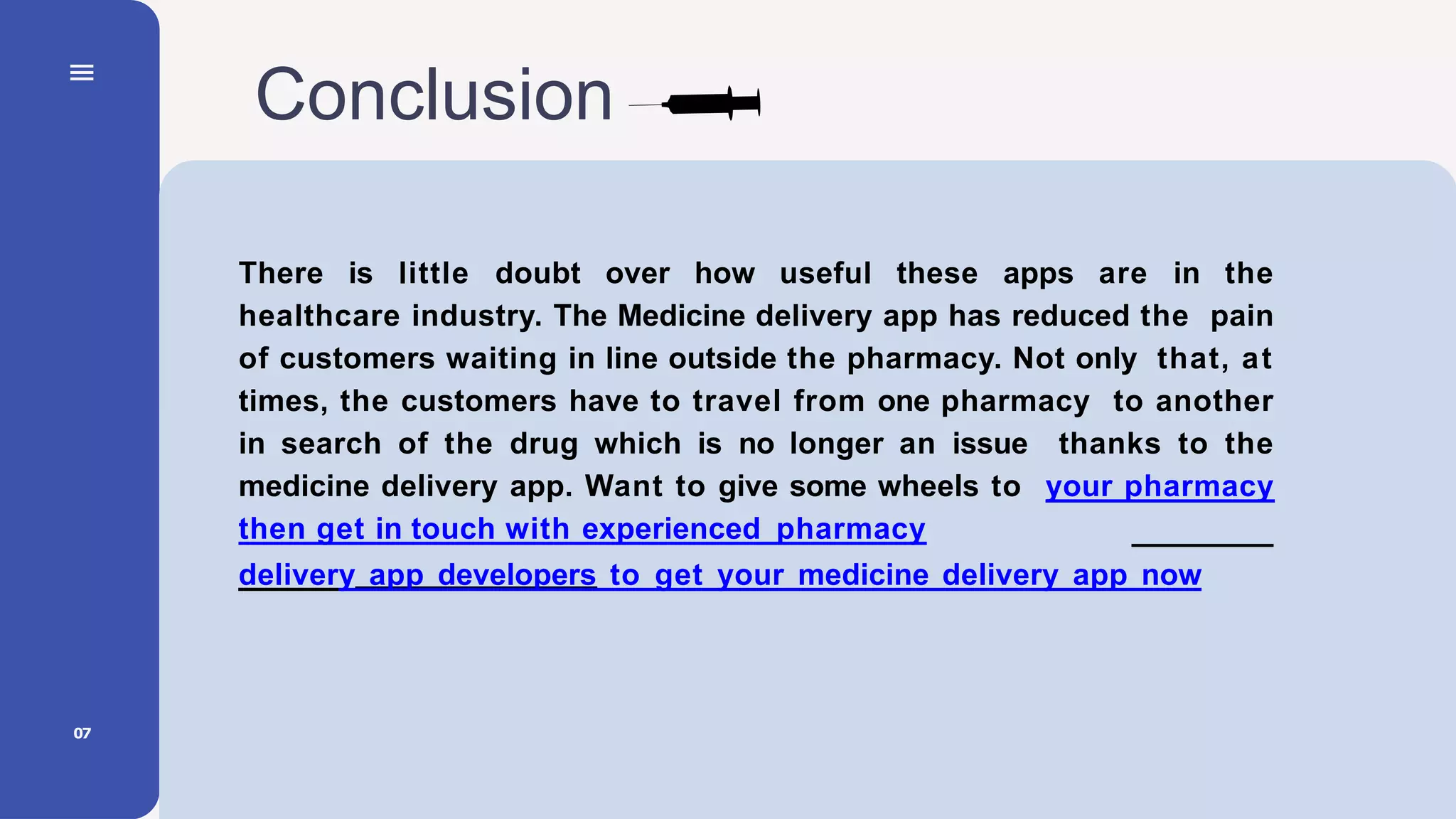 Online medicine delivery app features | PPTX