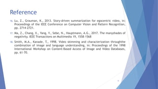 Unsupervised object-level video summarization with online motion auto-encoder | PPTX | Video ...