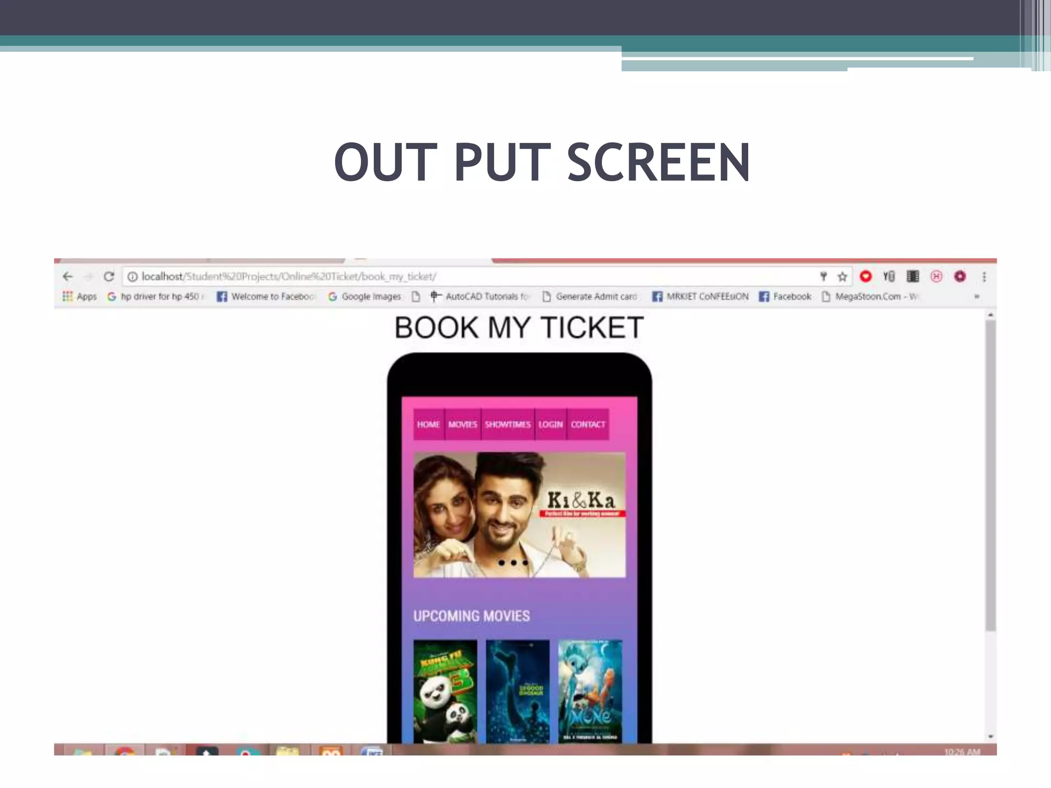 Online movie ticket booking system | PPTX