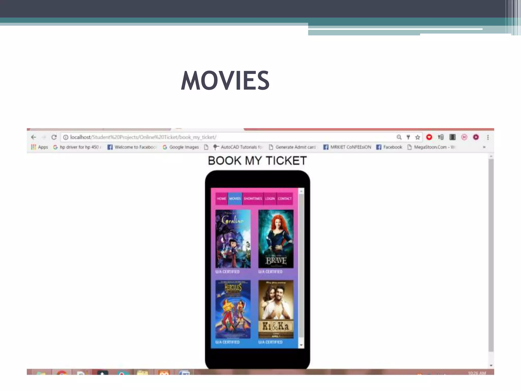 Online movie ticket booking system | PPTX