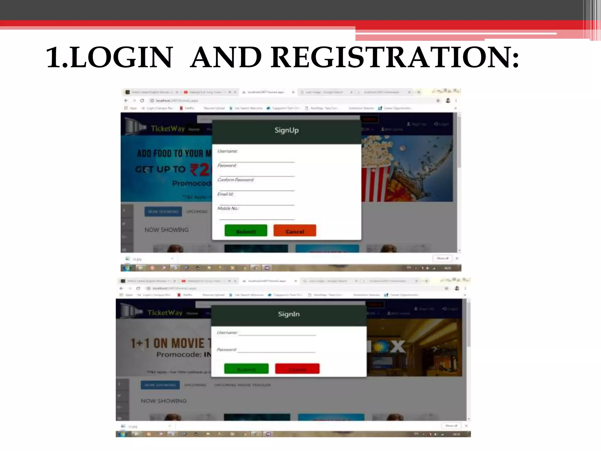 Online movie ticket booking system | PPTX