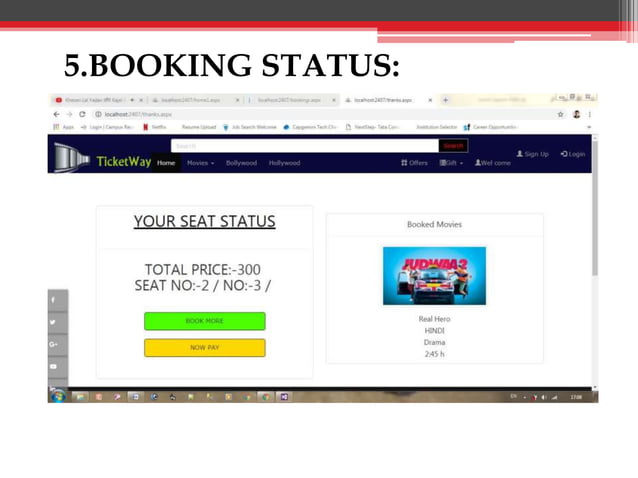 Online movie ticket booking system | PPTX