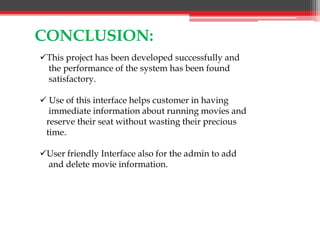 Online movie ticket booking system | PPTX