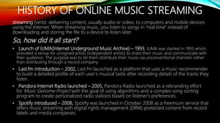 Online music streaming | PPTX