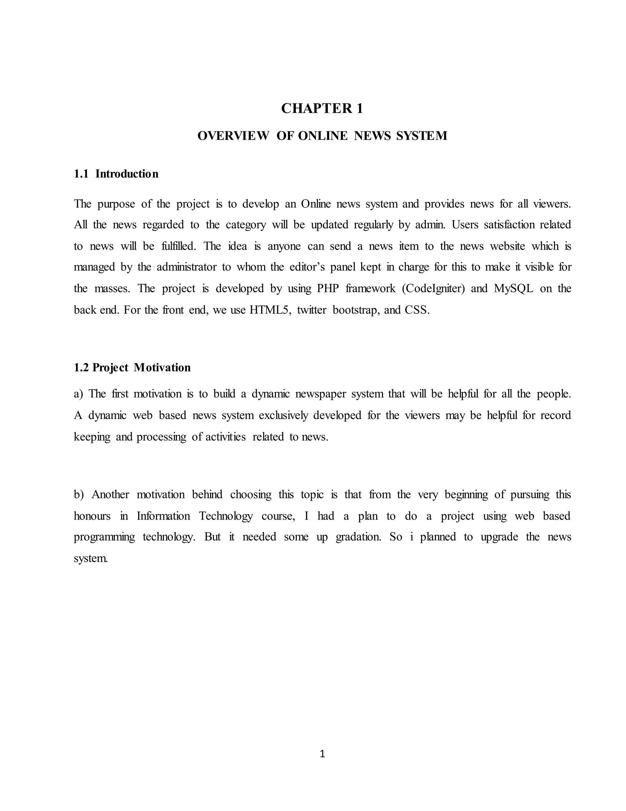 Online News Portal System | PDF