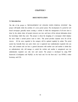 Online News Portal System | PDF