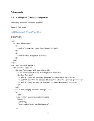 Online News Portal System | PDF