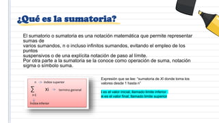 SUMATORIAS | PPTX