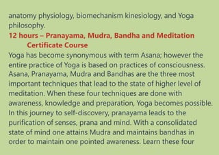 Pranayama, Mudra, Bandha & Meditation Certificate Course.pptxv.pptx | Hinduism | Religion ...