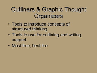 Online Outliners & Mindmapping Tools | PPT
