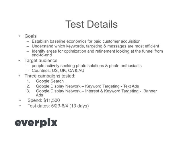 Customer Acquisition - Everpix | PPT