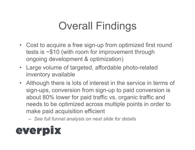 Customer Acquisition - Everpix | PPT