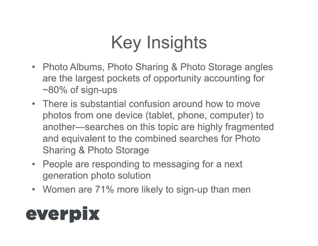 Customer Acquisition - Everpix | PPT