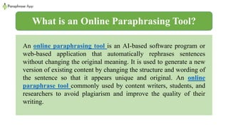 Online Paraphrasing Tool.pptx