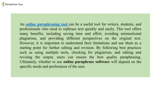 Online Paraphrasing Tool.pptx