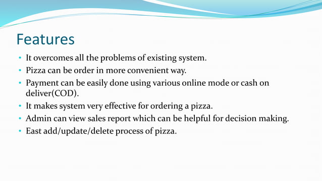 Online Pizza Ordering System using Java.pptx | Food Industry | Industries