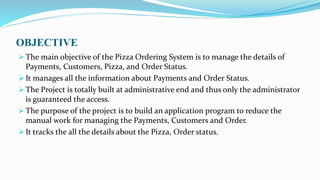 Online Pizza Ordering System using Java.pptx | Food Industry | Industries