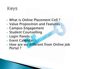 Online placement cell | PPTX