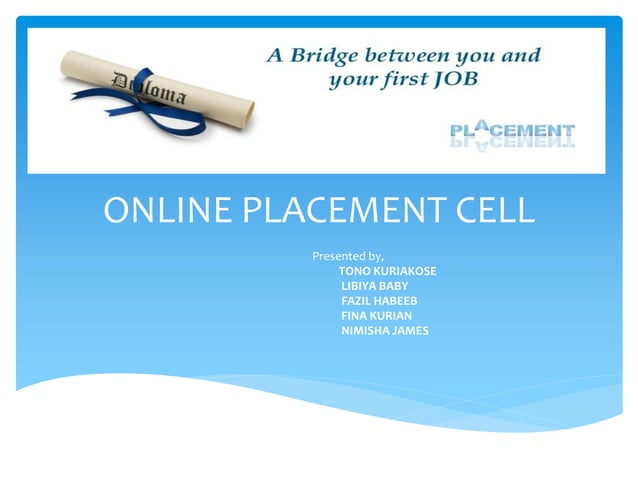 Online placement cell ppt-TvC | PPTX | Resume Writing and Advice | Job Search