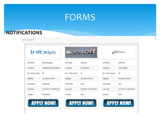Online placement cell ppt-TvC | PPTX