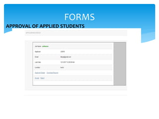 Online placement cell ppt-TvC | PPTX