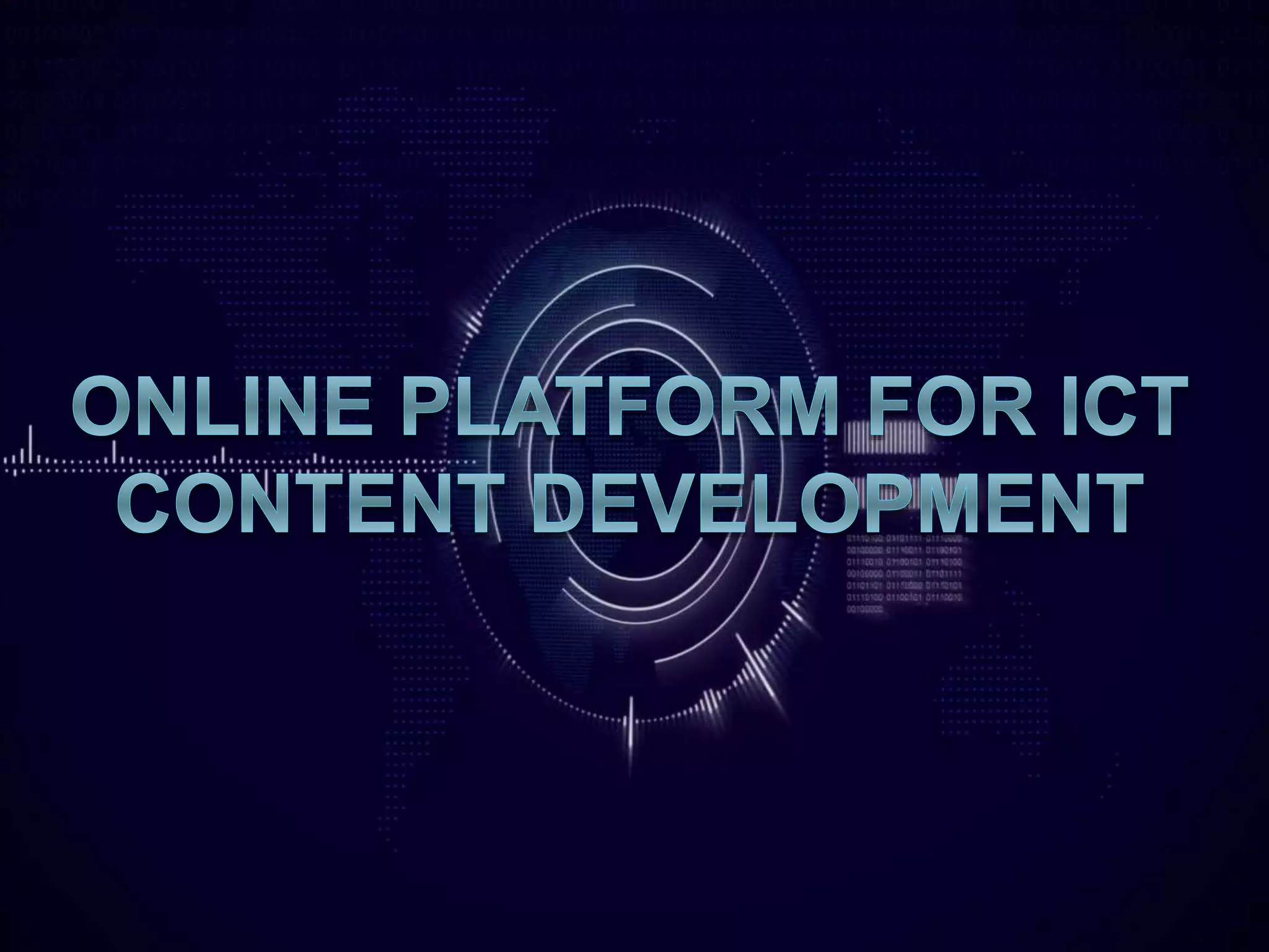 Online platform for ict | PPTX