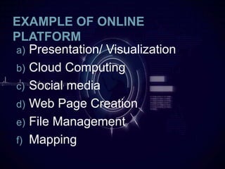 Online platform for ict | PPTX
