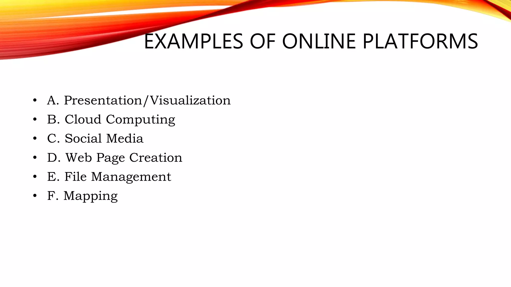 Online platform for ict development | PPTX | Social Networking | Internet