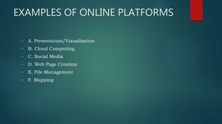 Online platform for ict development 3 | PPT